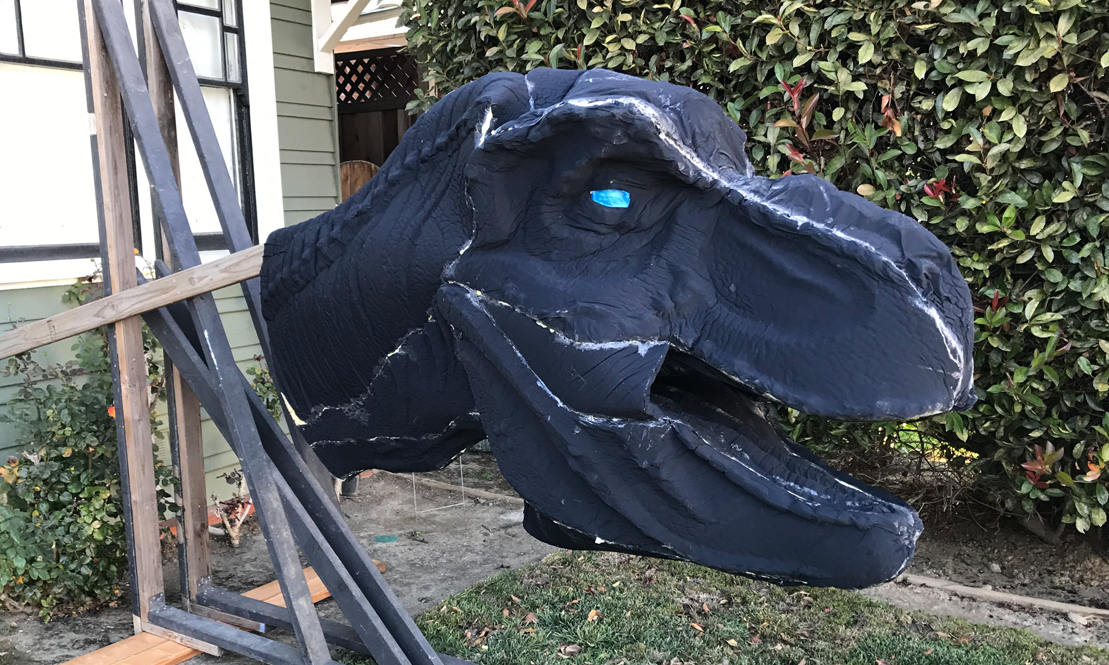 Building a T-Rex | The Albertson Halloween House