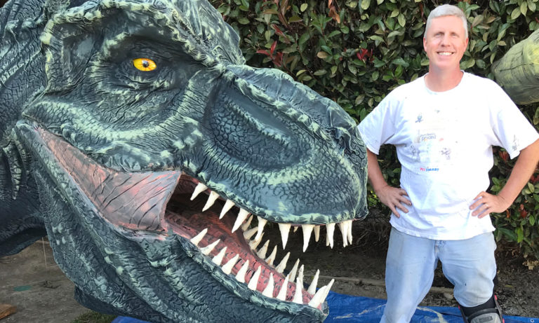 Building a T-Rex | The Albertson Halloween House